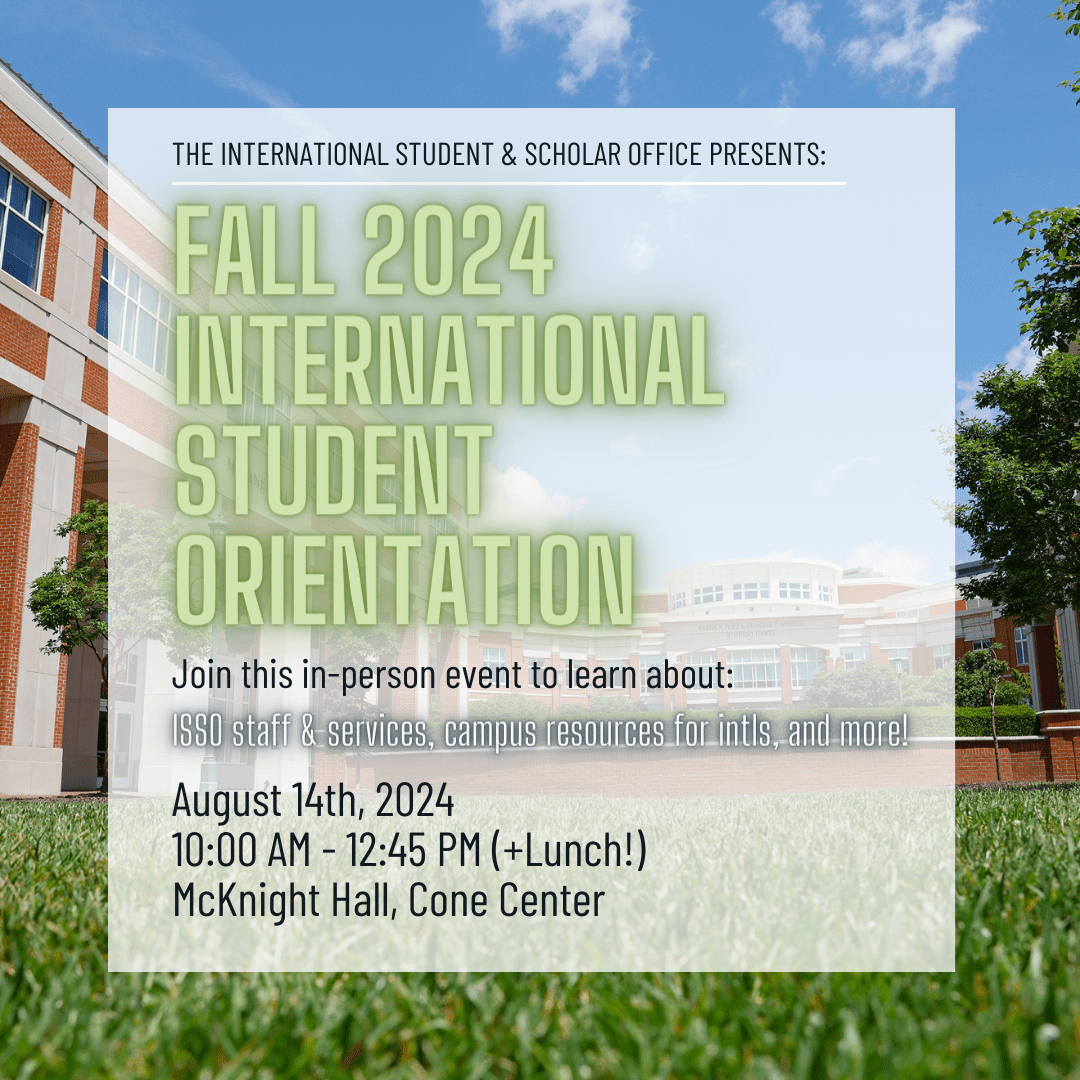 International Student Orientation – International Student and Scholar ...